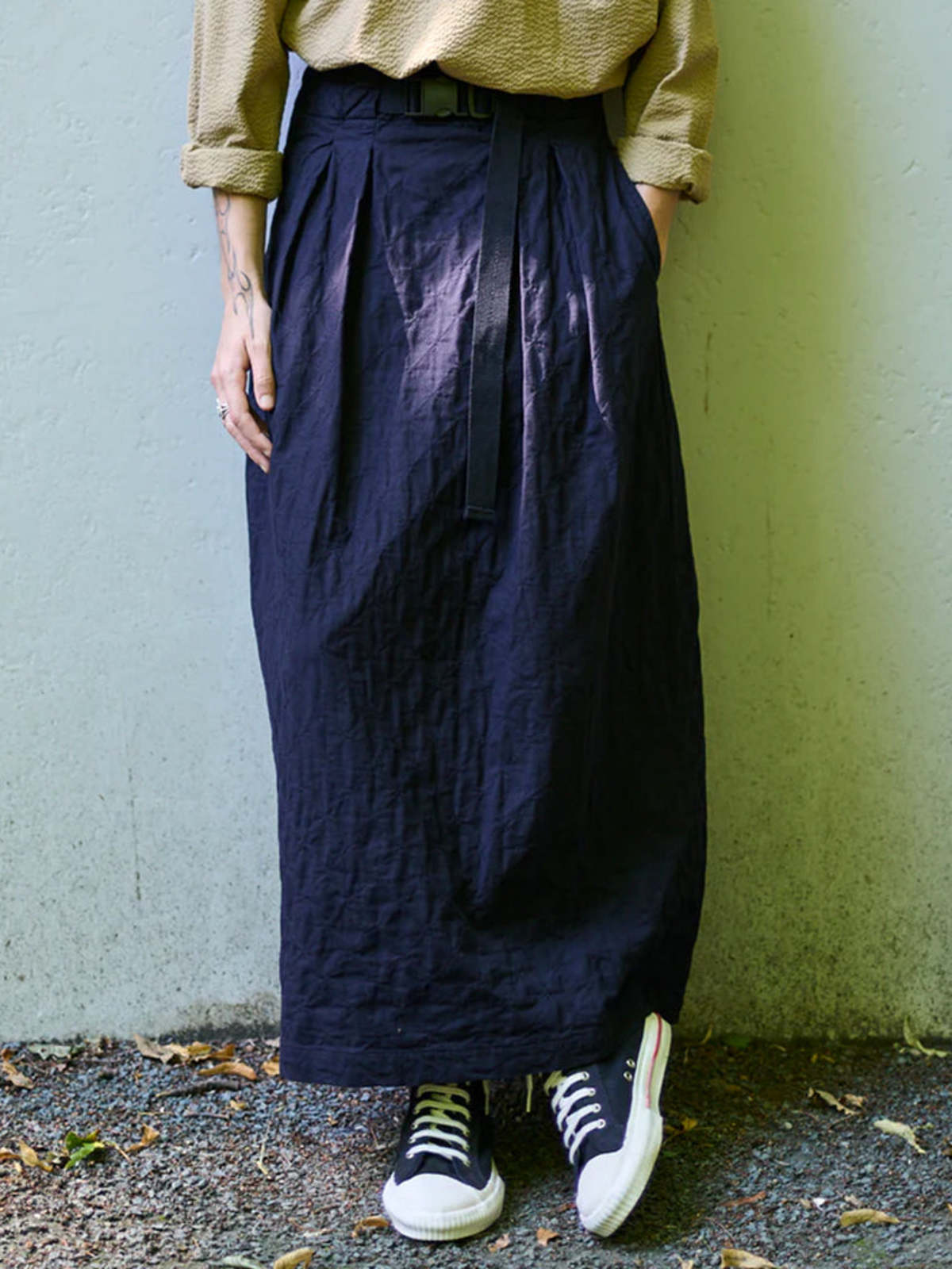 Girls of Dust Tulip Skirt - Dark Navy | Garmentory