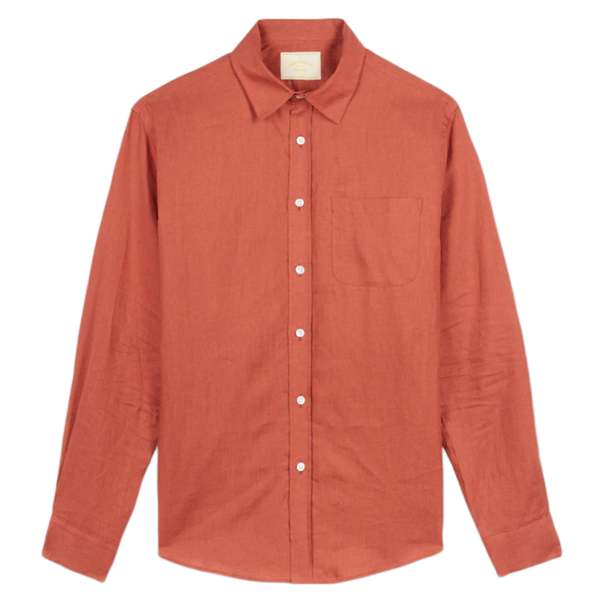 PORTUGUESE FLANNEL Linen top - Terracota | Garmentory