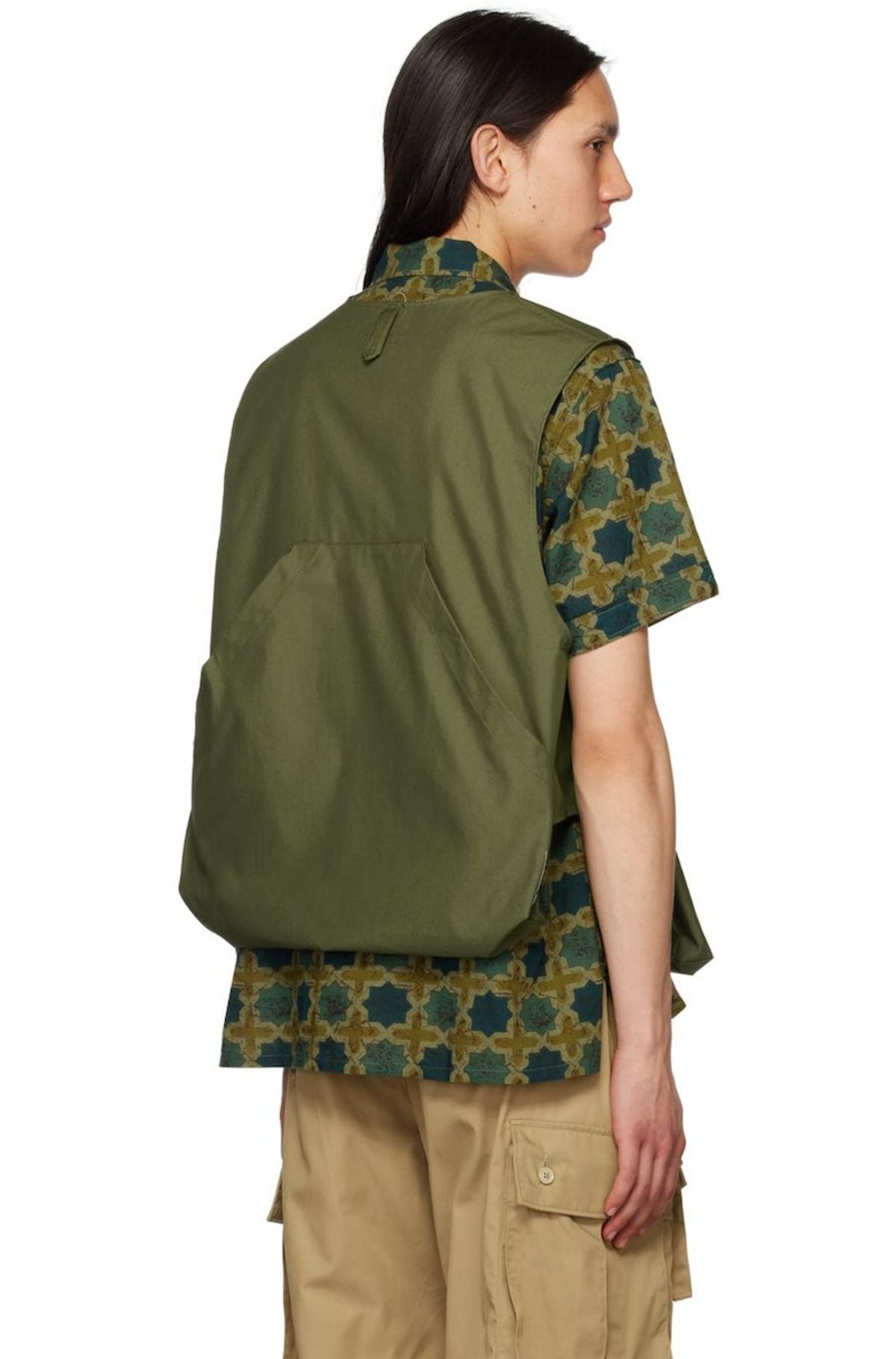 Engineered Garments Bellows Pockets Vest - Olive | Garmentory