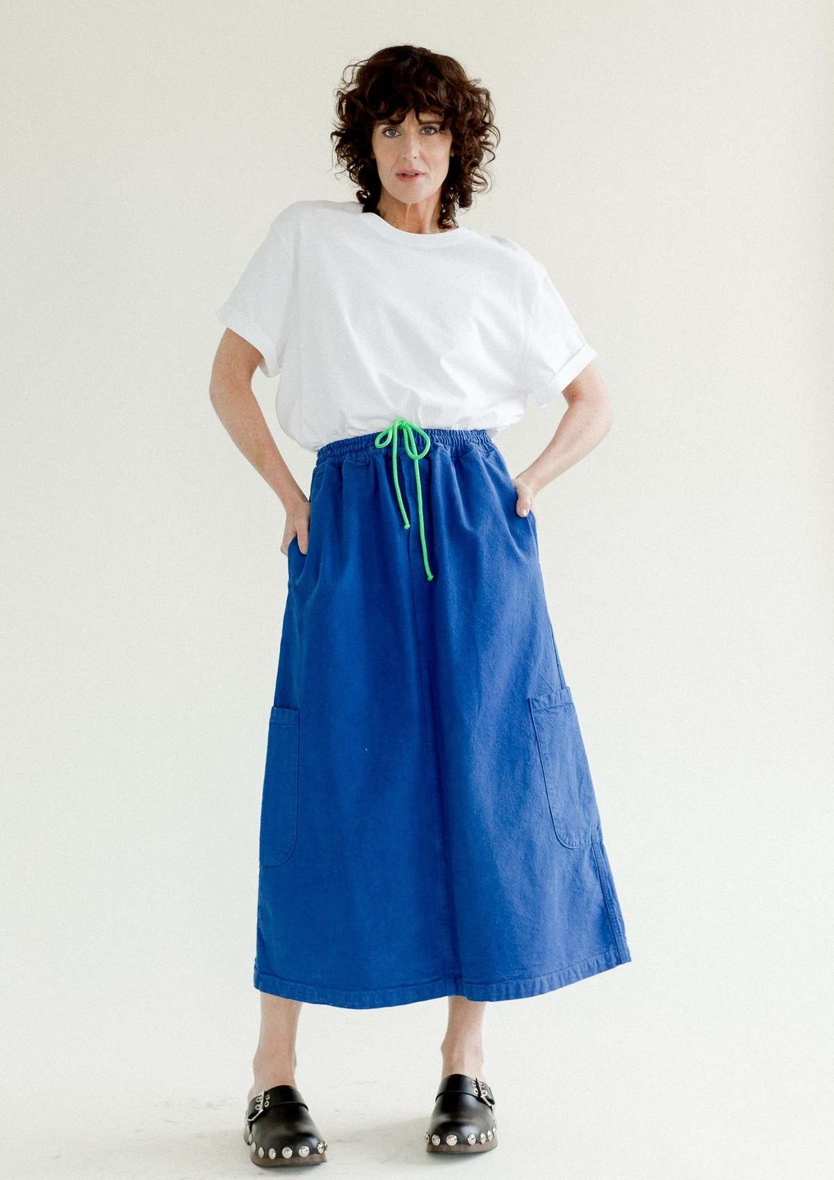 Meals Work Skirt - Blueberry | Garmentory