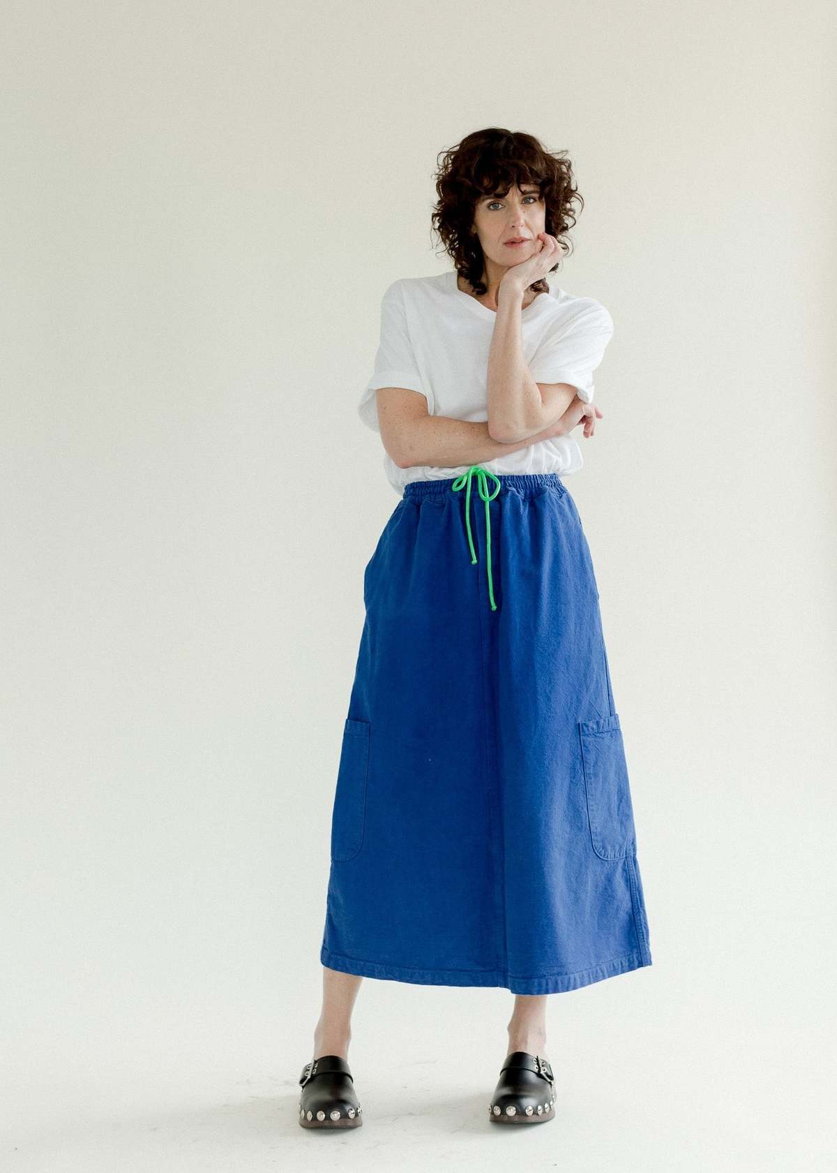 Meals Work Skirt - Blueberry | Garmentory