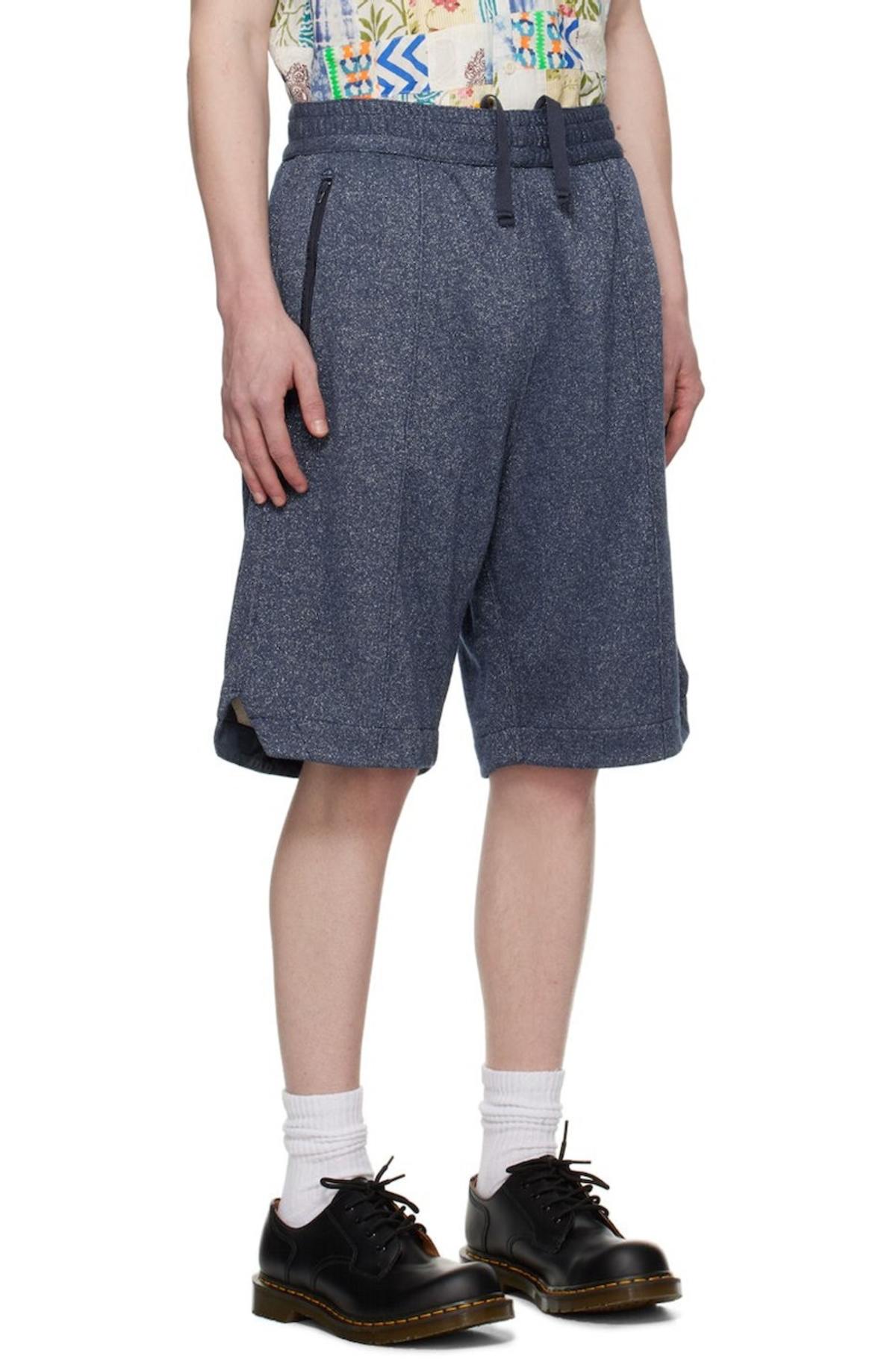 Engineered Garments BB Shorts - Navy Glitter | Garmentory