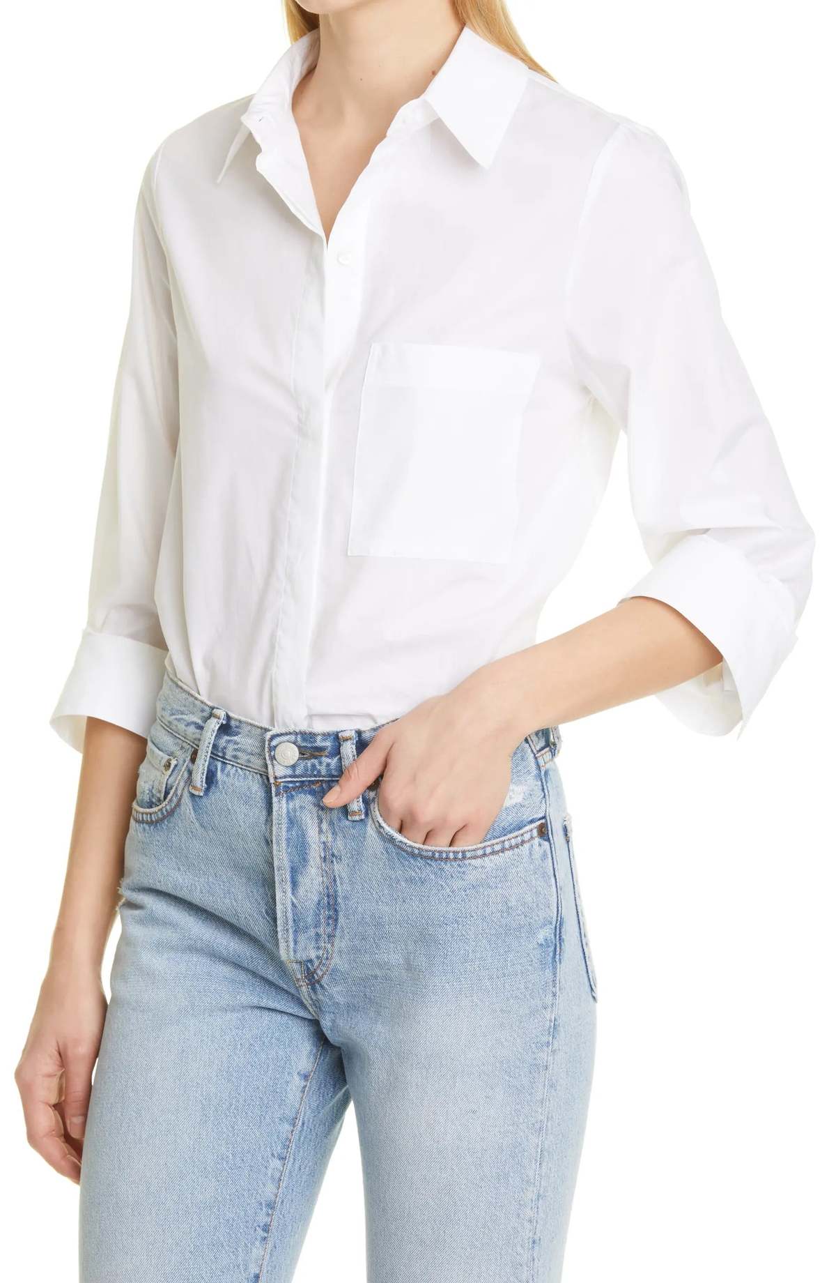 TWP Boyfriend Button Down - White | Garmentory