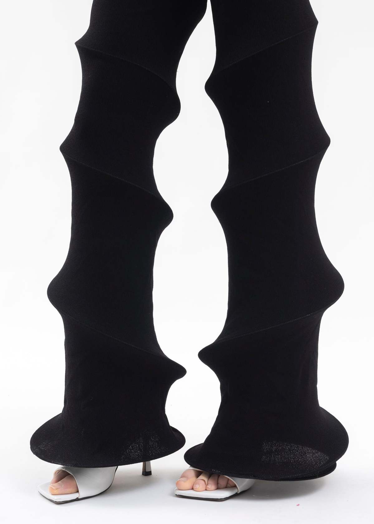 Rui Onyx Spiral Asymmetrical Pants - Black | Garmentory