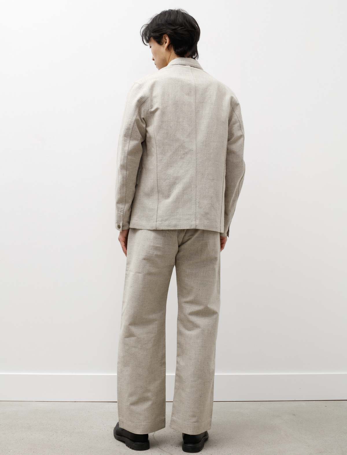 Taiga Takahashi Mens Lot 202 Engineer Trousers - Melange Ivory | Garmentory
