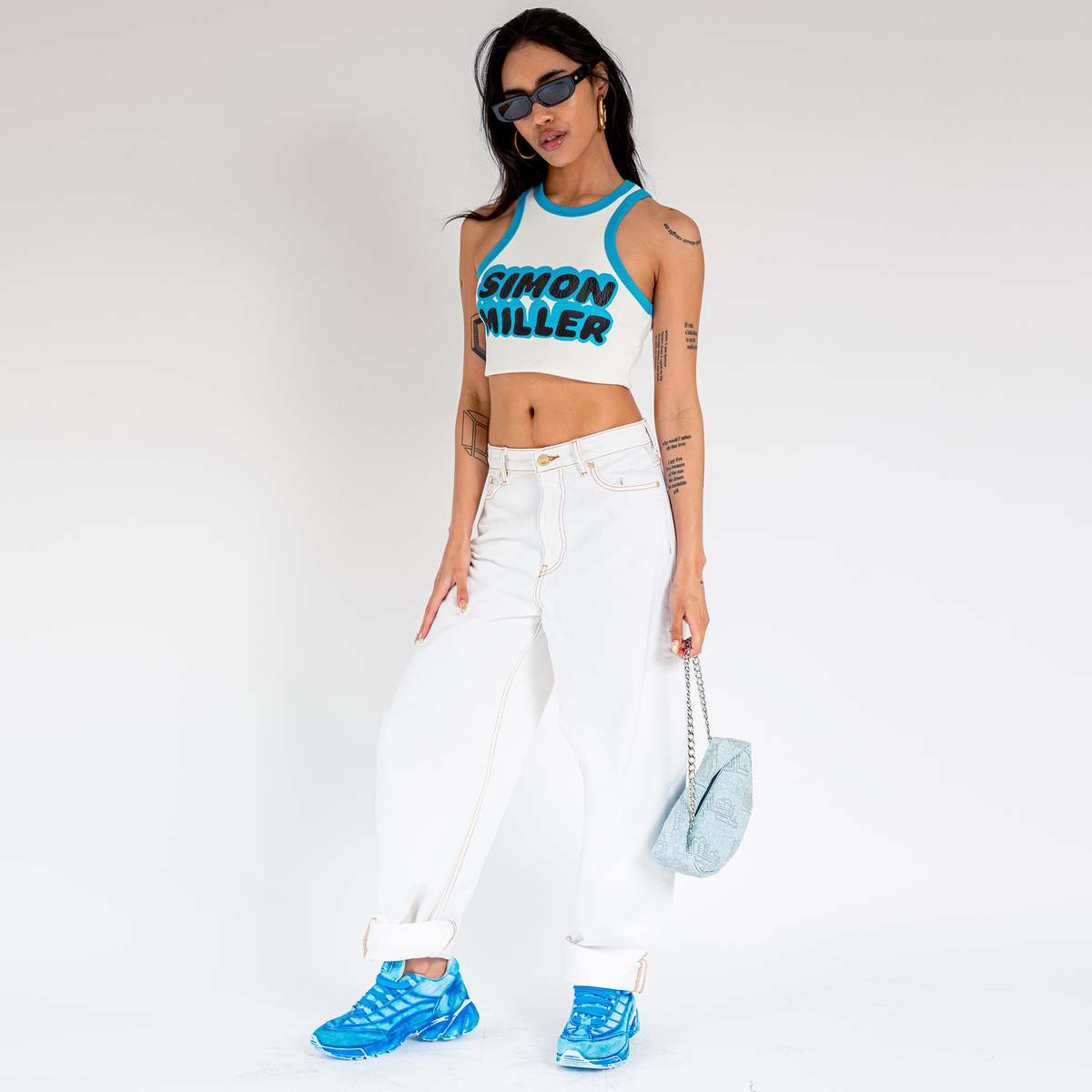 Simon Miller Dibby Tank - Taffy Blue Graphic | Garmentory