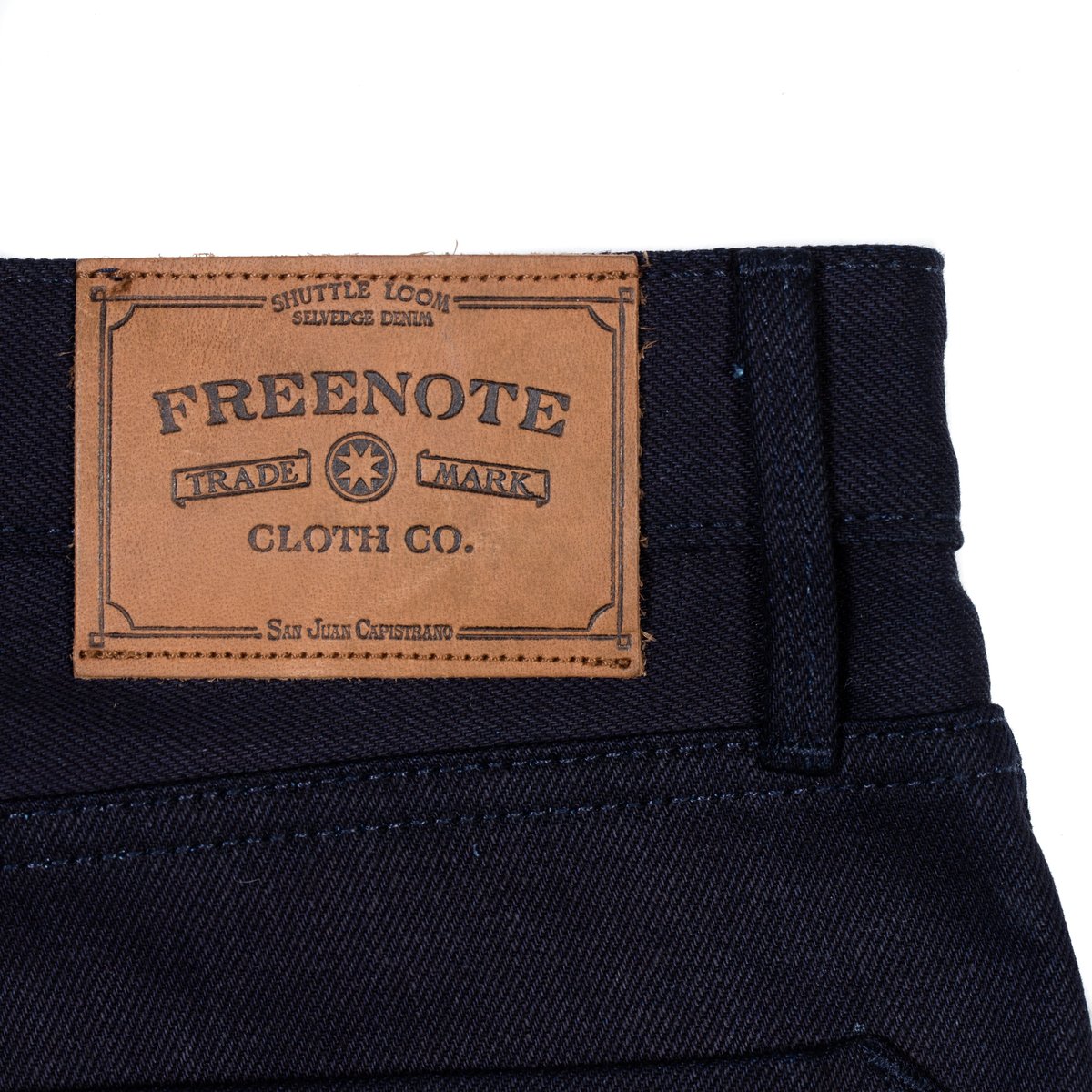Freenote Cloth Freenote Portola Classic Taper Jeans—14.75 oz. Hishitomo Blue Black Selvedge ...