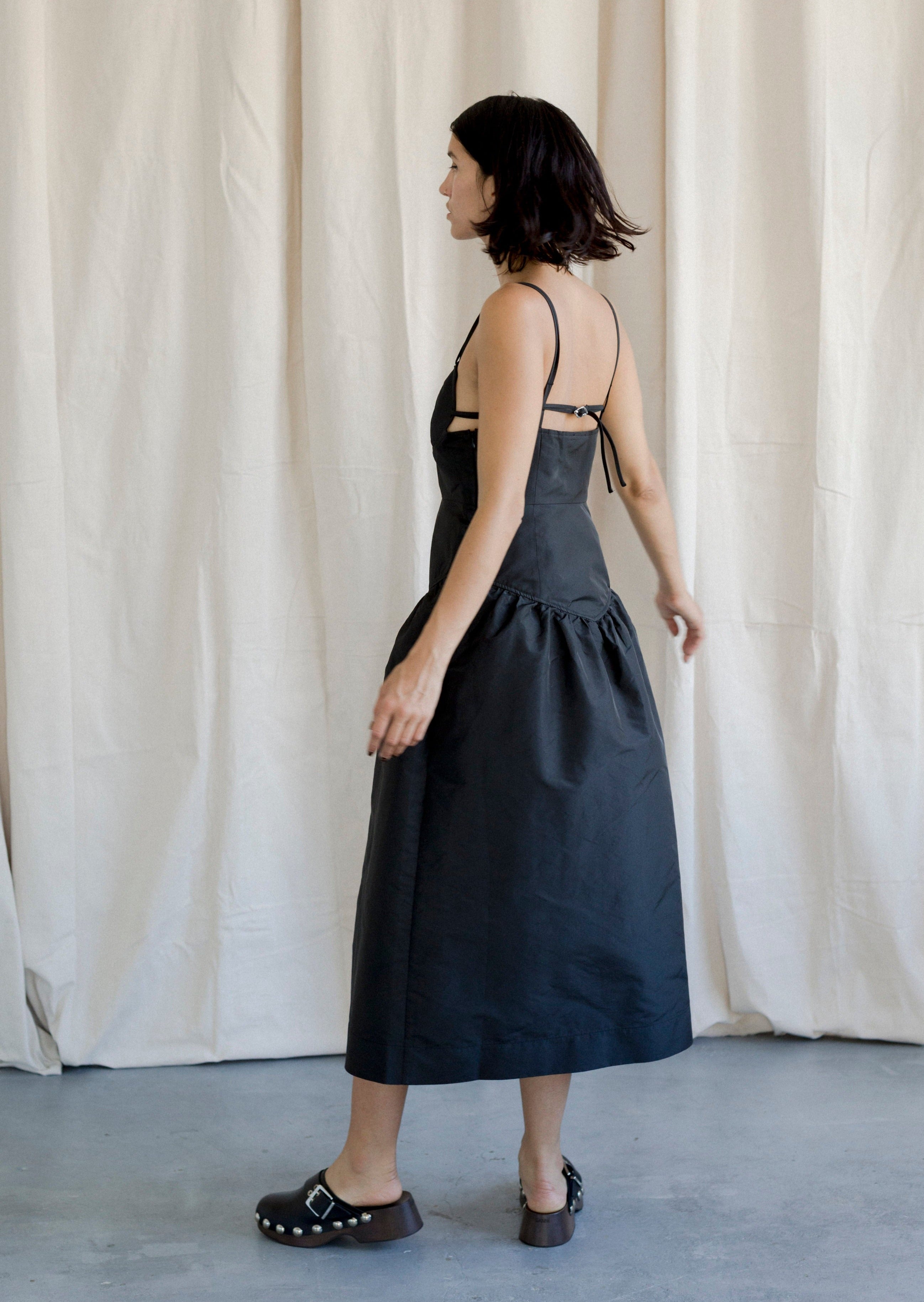 Ganni Studded Leather Clog - Black | Garmentory