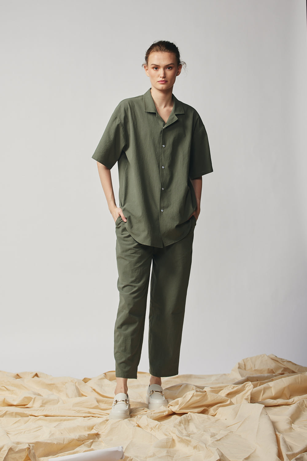 Unisex Devlyn Van Loon Column Pant - Sage | Garmentory