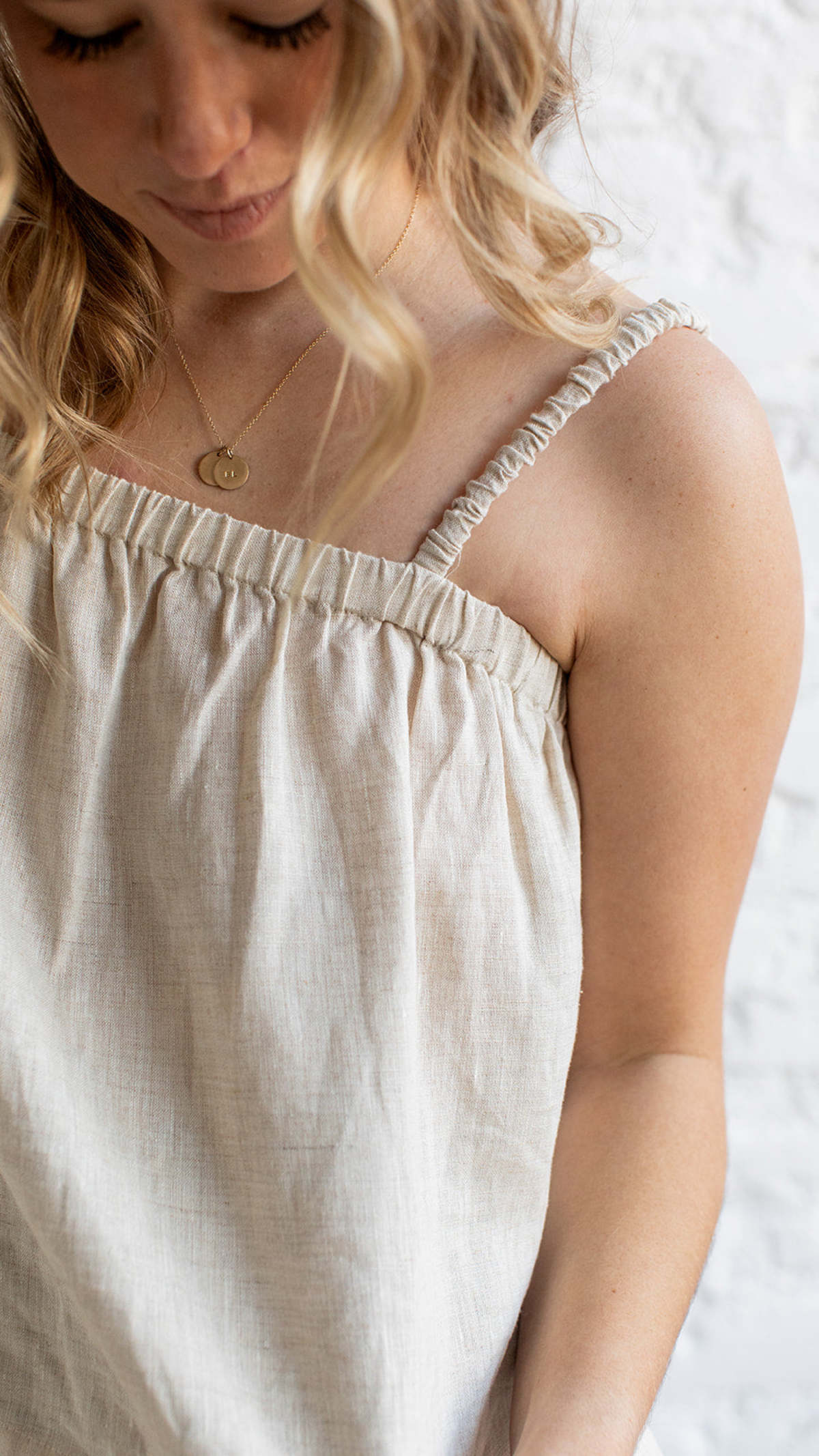 Grade & Gather Linen Tank - Haze | Garmentory