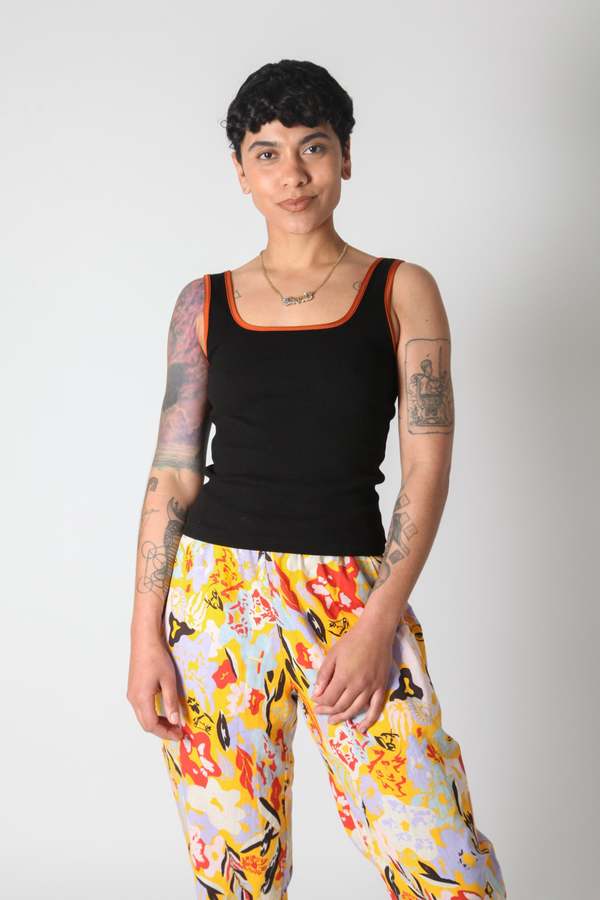 Gravel & Gold Sandy Tank - Ink | Garmentory