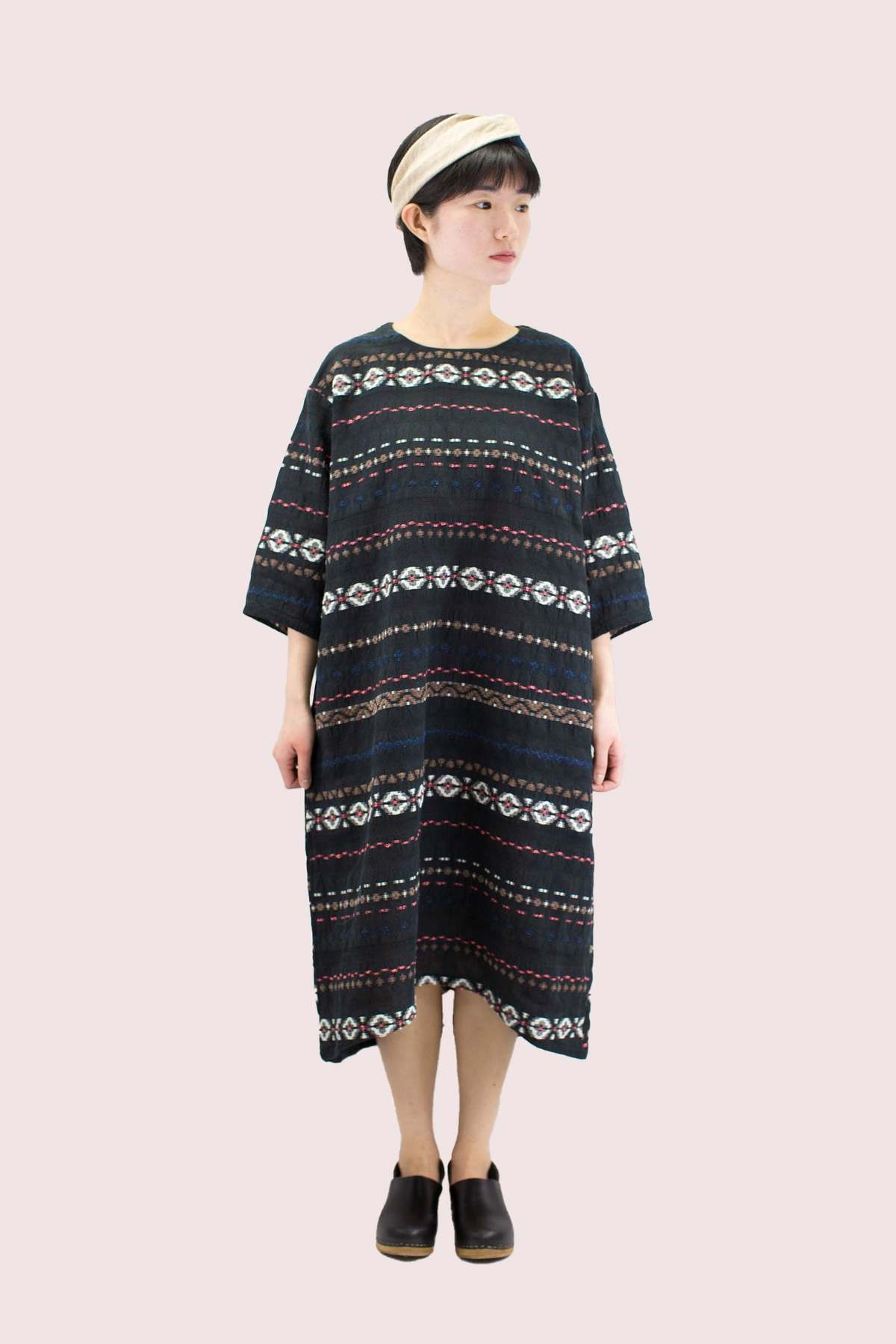 M.& Kyoko Woven Dress - Black | Garmentory