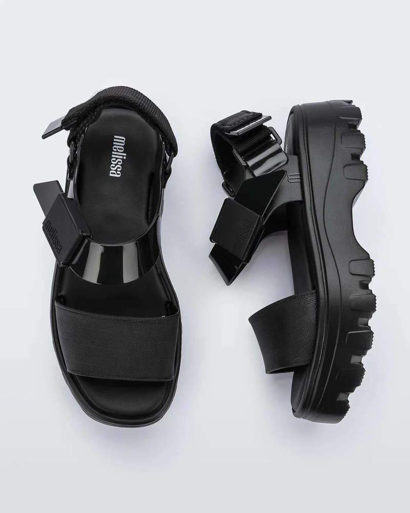 Melissa Kick Off Platform Sandal - Black | Garmentory