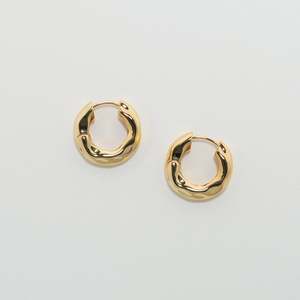 Machete Wavy Chunky Hoops - Gold | Garmentory