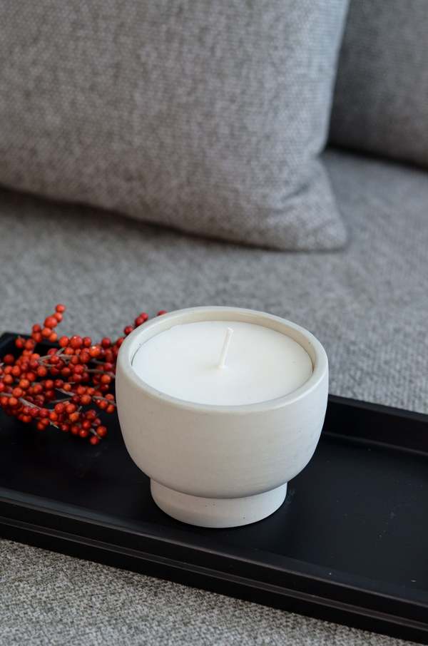 olive & co Curved Concrete Candle - Pipe Tobacco | Garmentory