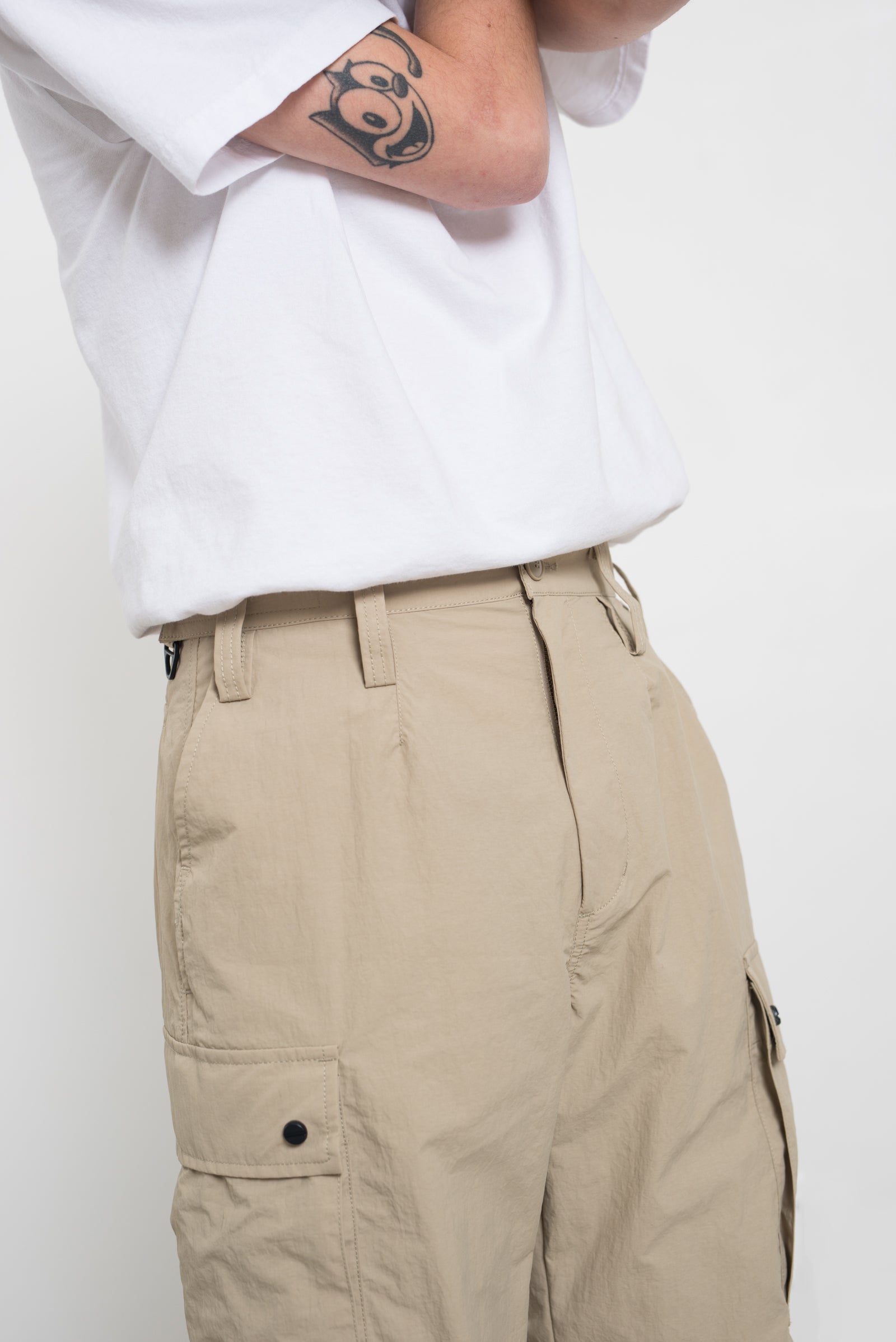 Meanswhile Police Combat Uniform Pant - Beige | Garmentory