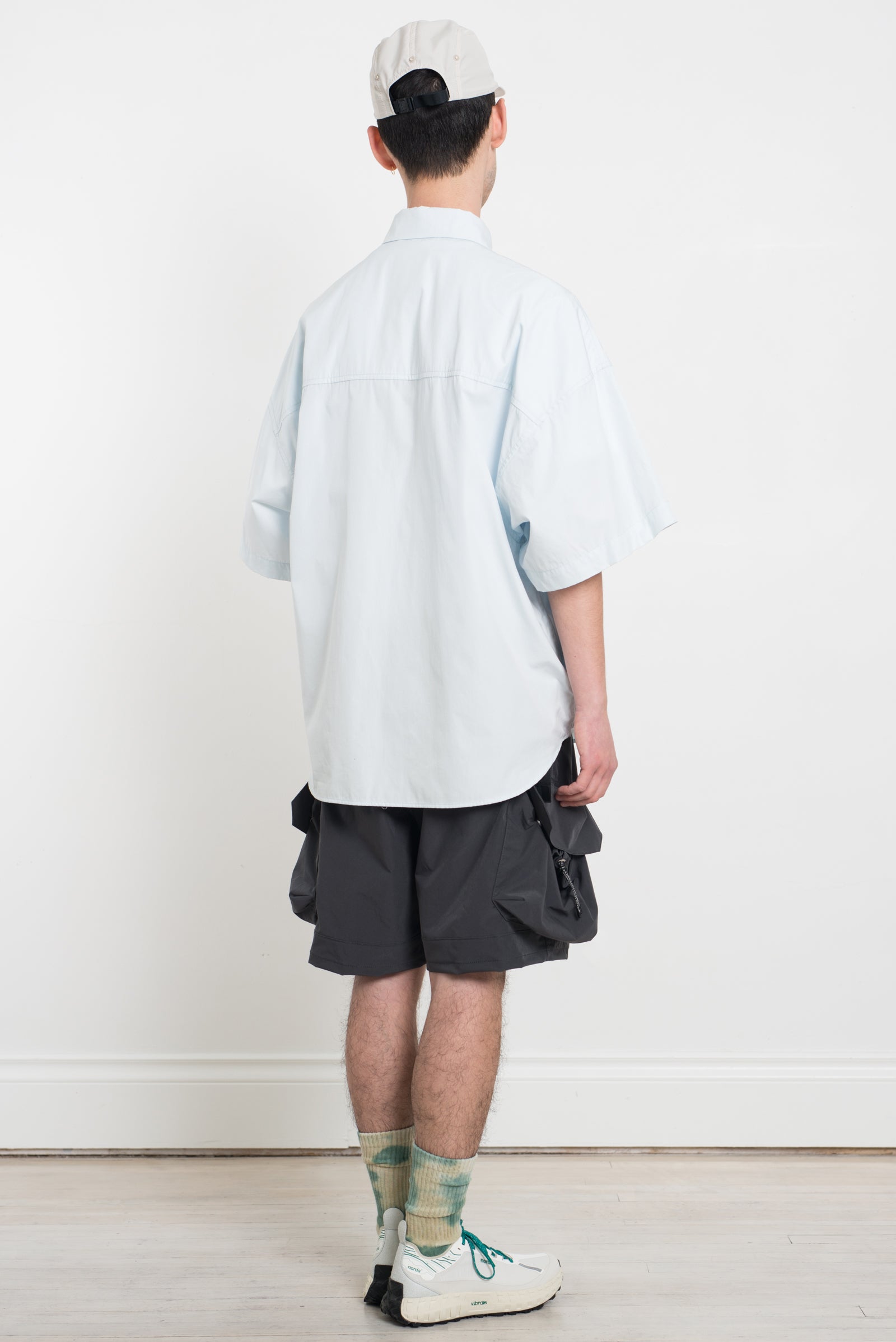 Meanswhile Trinity Cloth Snap Shirt - Ice Blue | Garmentory