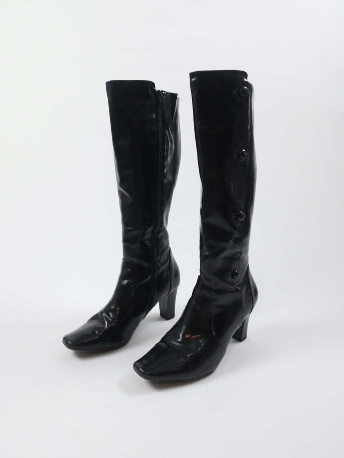 Vintage High Knee Side Button Boots | Garmentory