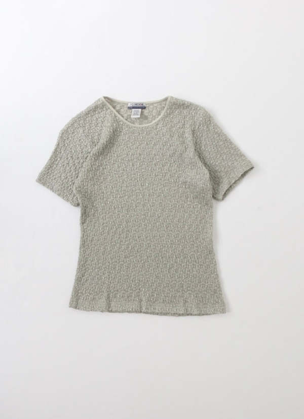 Texture Top - Silver | Garmentory
