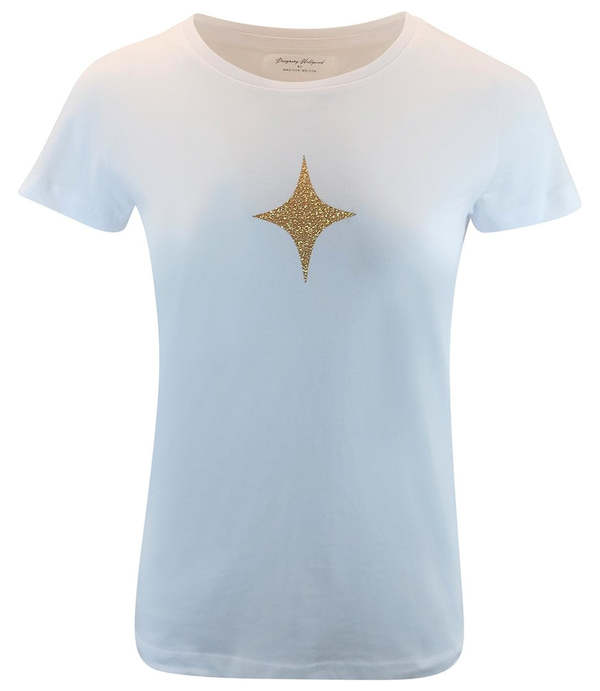 Designing Hollywood X Madison Maison Cotton Star Lady T Shirt - White ...