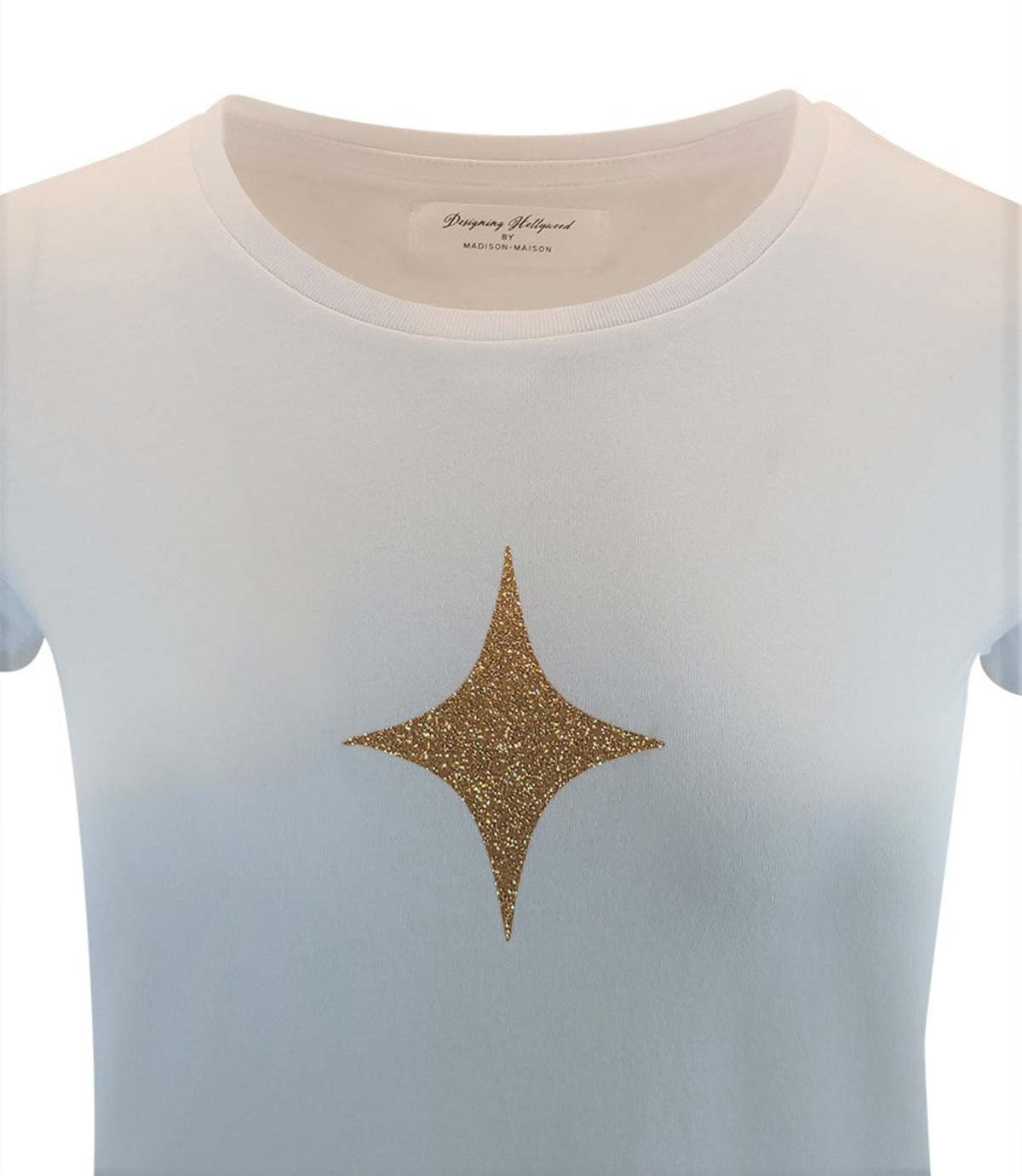Designing Hollywood X Madison Maison Cotton Star Lady T Shirt - White ...