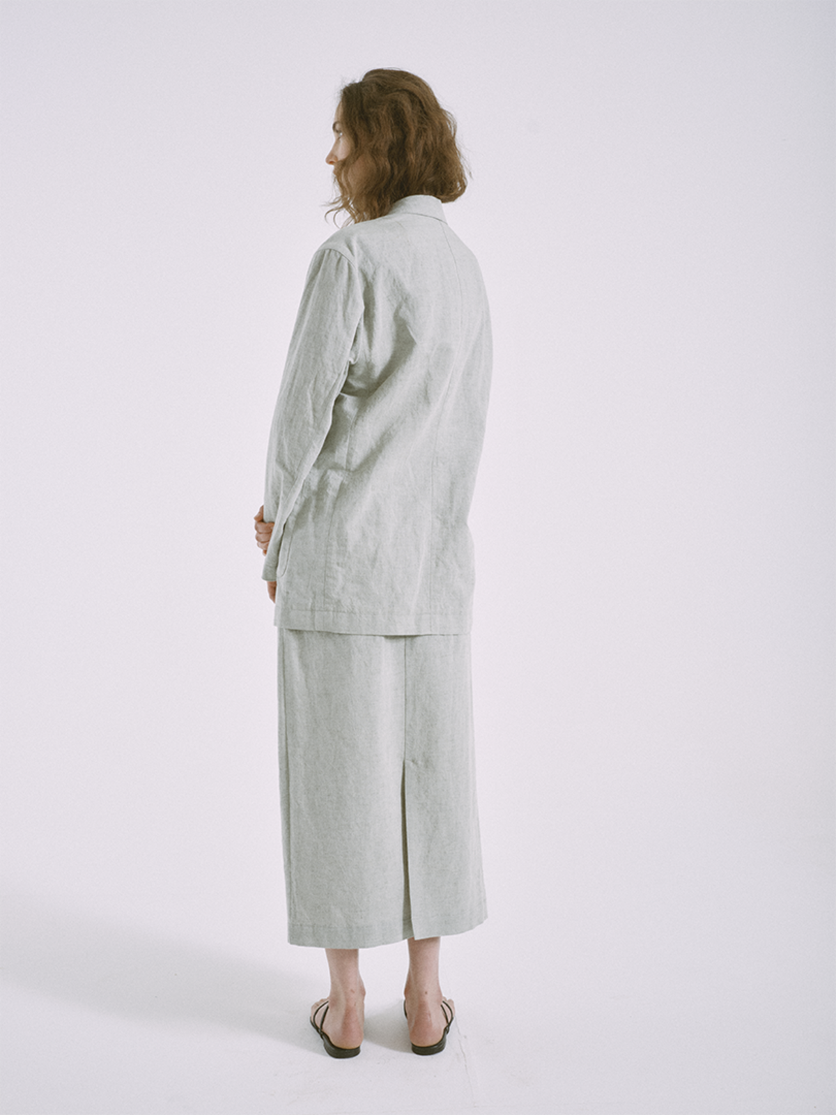 SAYAKA DAVIS NEW YORK Two Button Blazer - Sage Gray | Garmentory