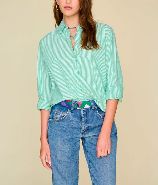 Xirena Beau Shirt - Clover Stripe | Garmentory