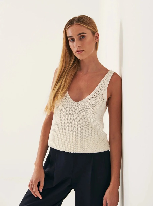 Line Peta Knit Tank - Dove | Garmentory