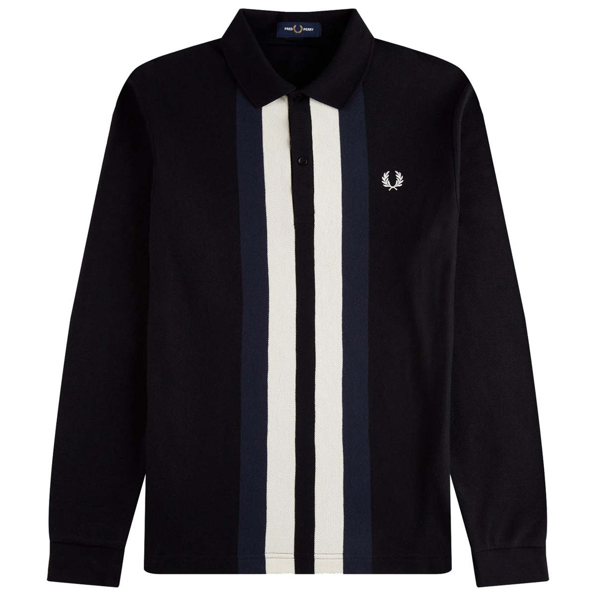 Fred Perry REISSUES Striped Long Sleeve Polo Shirt | Garmentory