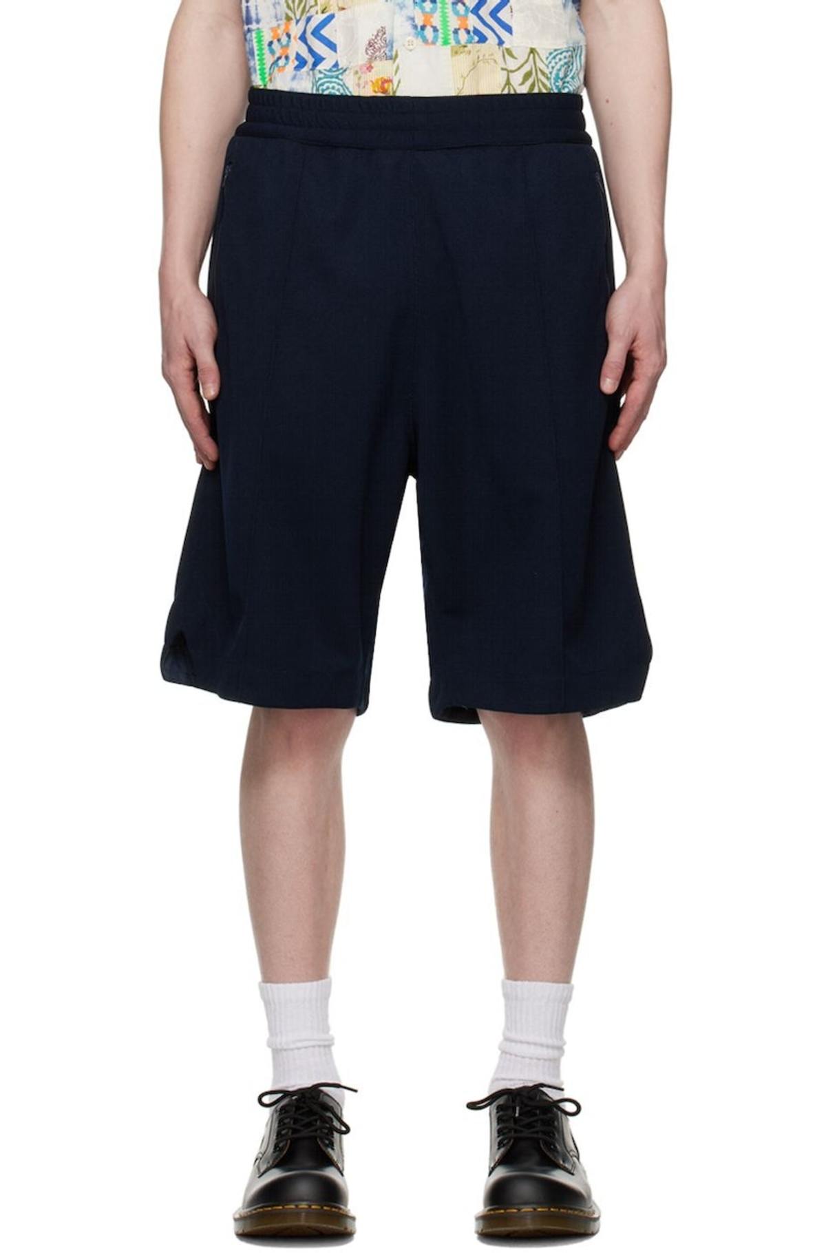 Engineered Garments BB Shorts - Dark Navy Diamond | Garmentory