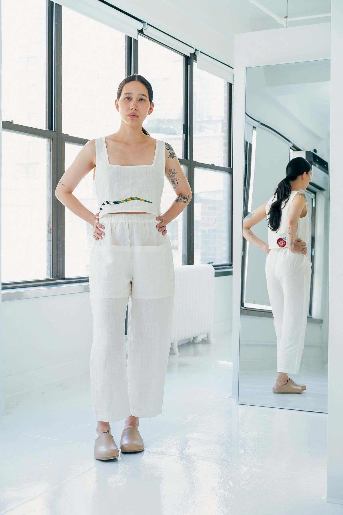 RUJUTA SHETH Phoebe Pant - Bone | Garmentory