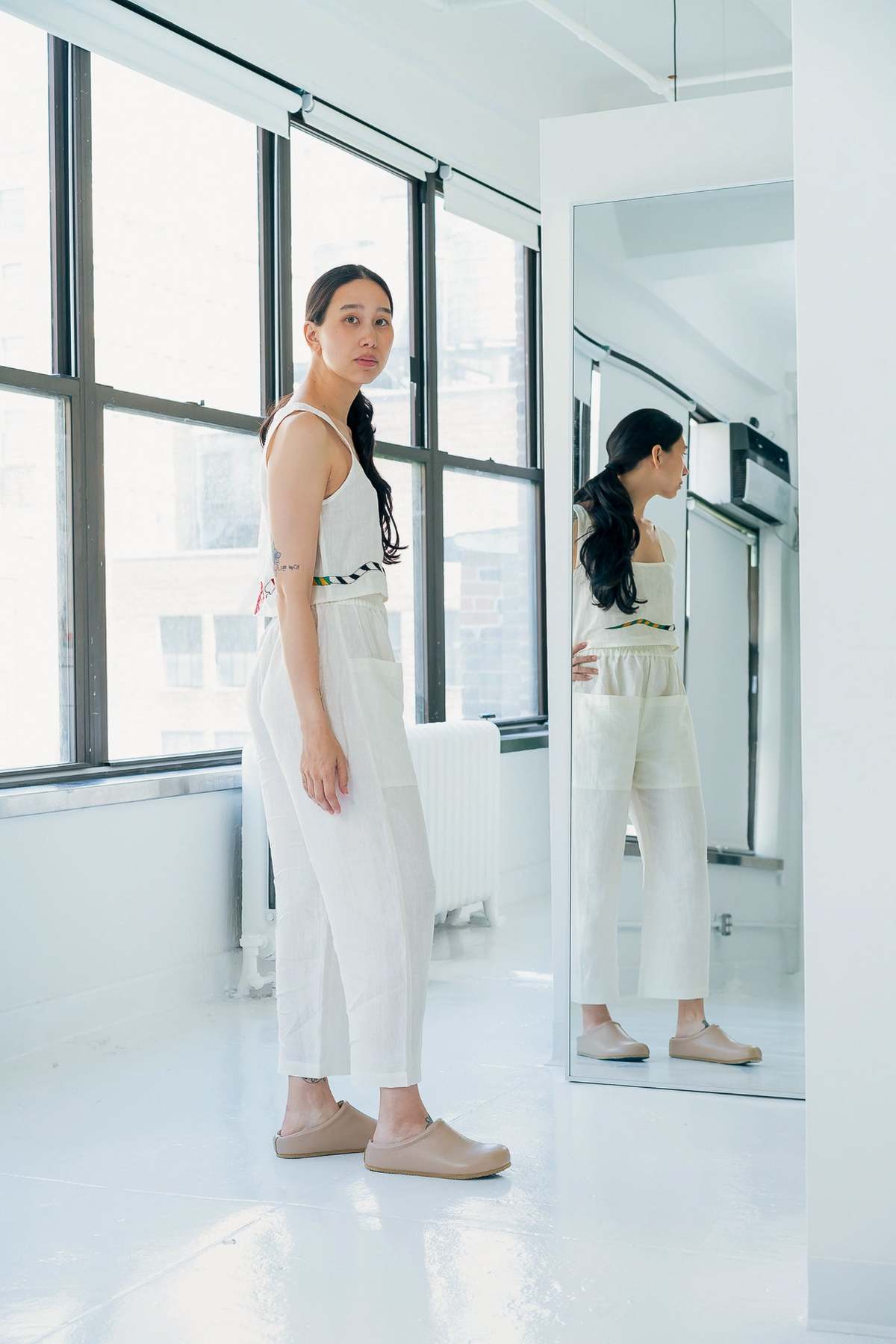RUJUTA SHETH Phoebe Pant - Bone | Garmentory