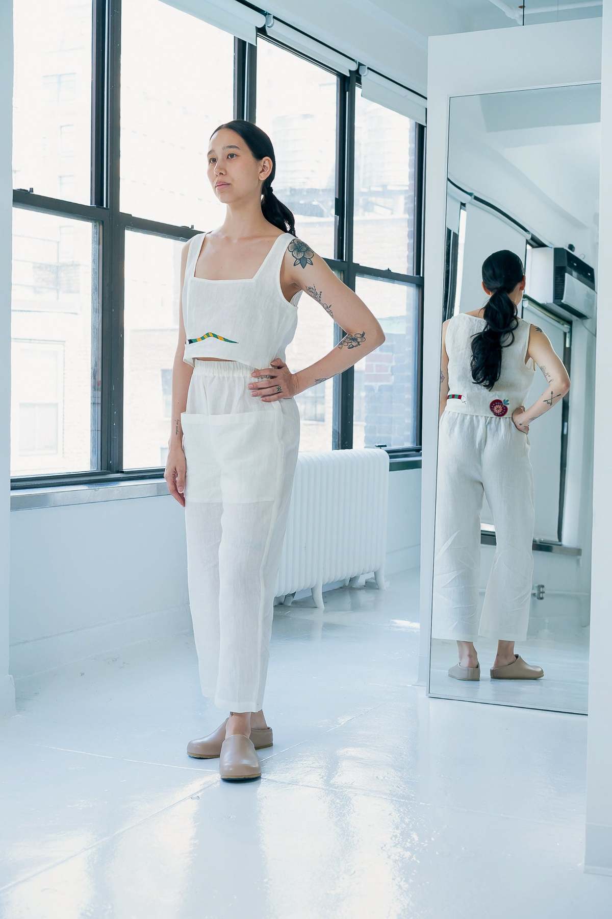 RUJUTA SHETH Phoebe Pant - Bone | Garmentory