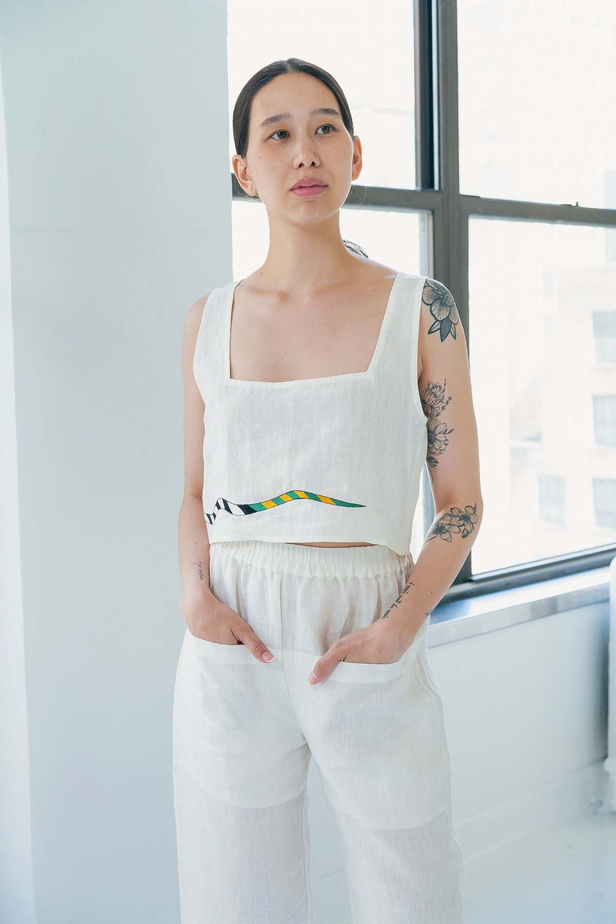 RUJUTA SHETH Phoebe Pant - Bone | Garmentory