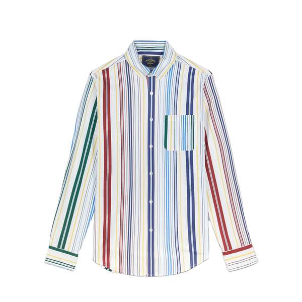 Portuguese Flannel Popline Patch Shirt - Multi | Garmentory