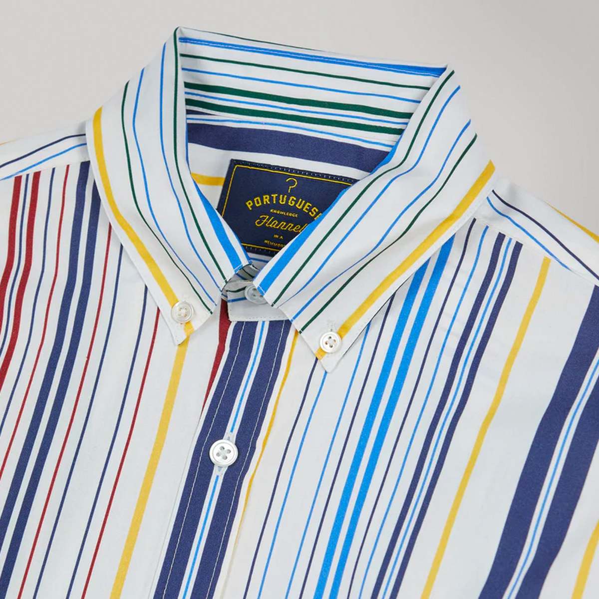 Portuguese Flannel Popline Patch Shirt - Multi | Garmentory