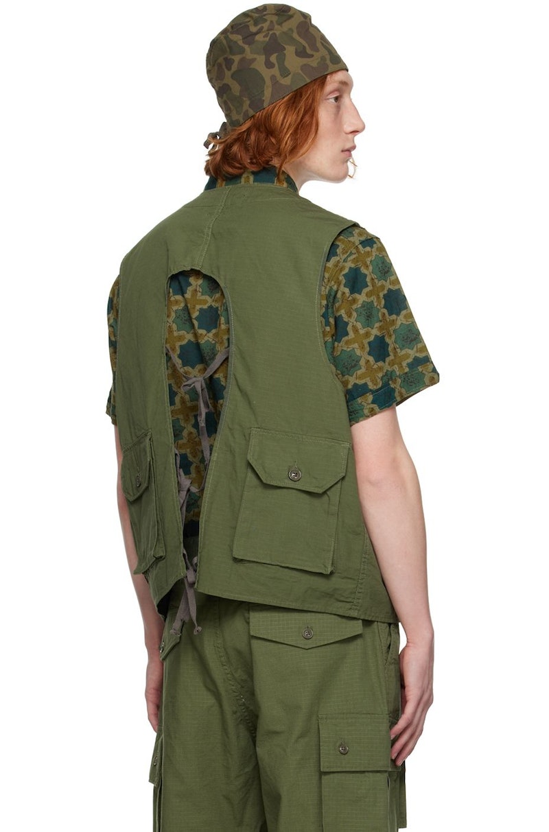Engineered Garments C-1 Vest - Olive | Garmentory