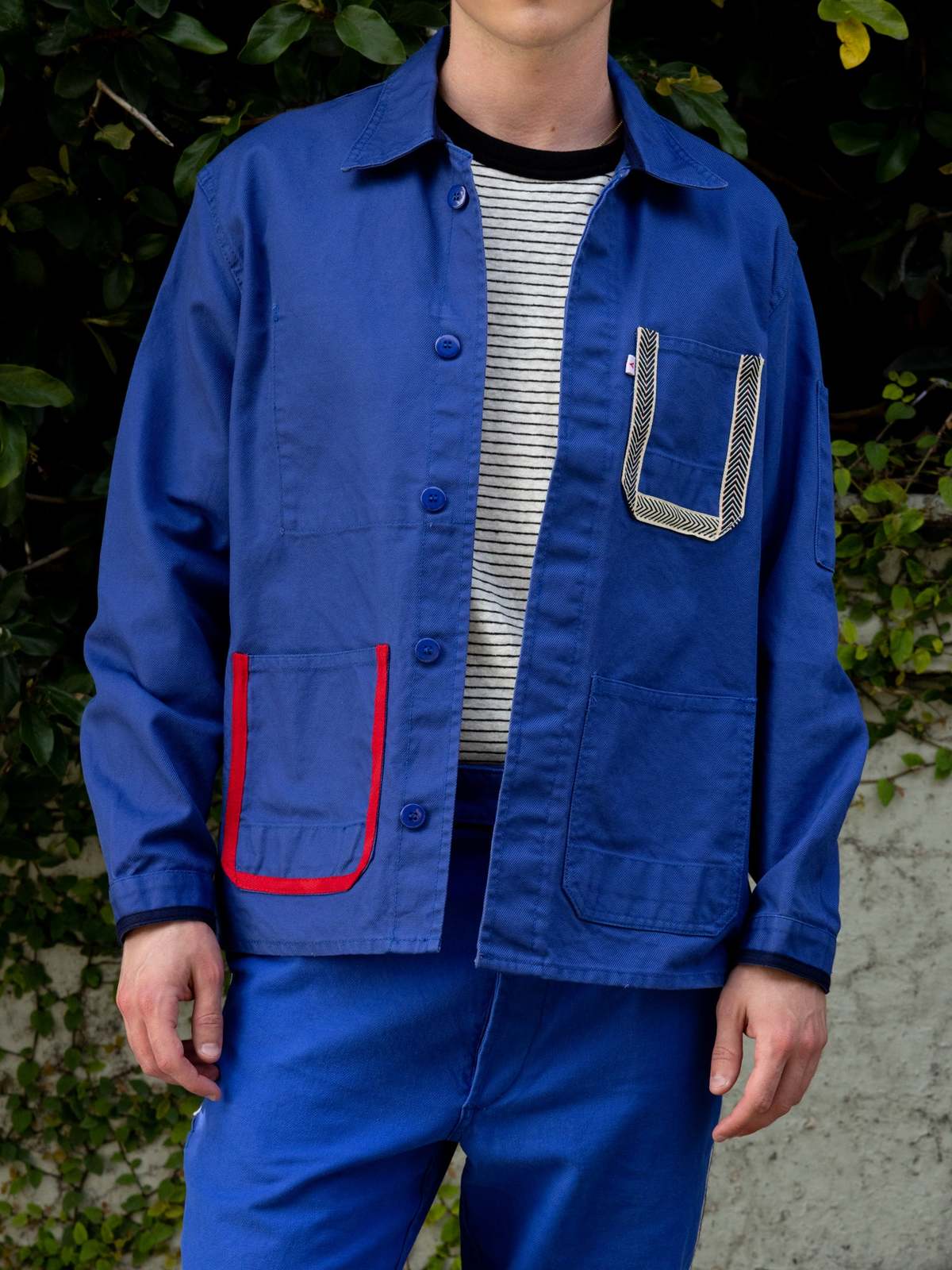Vintage French Workwear Jacket - Navy | Garmentory