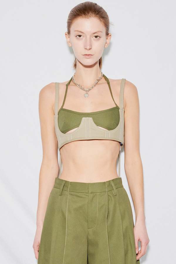 Jane Wade Stone Vex Canvas Corset | Garmentory