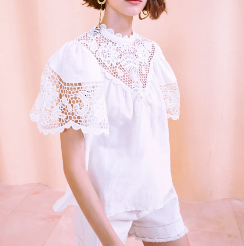 Ulla Johnson Sofia Top - Ivory | Garmentory