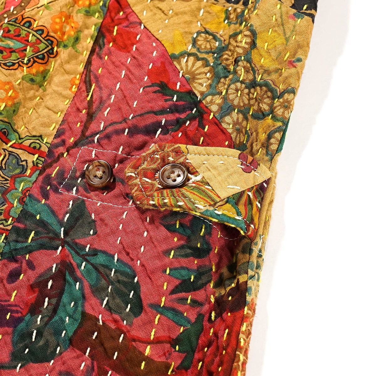 Engineered Garments Loiter Jacket - Khaki Triangle Handstitch | Garmentory