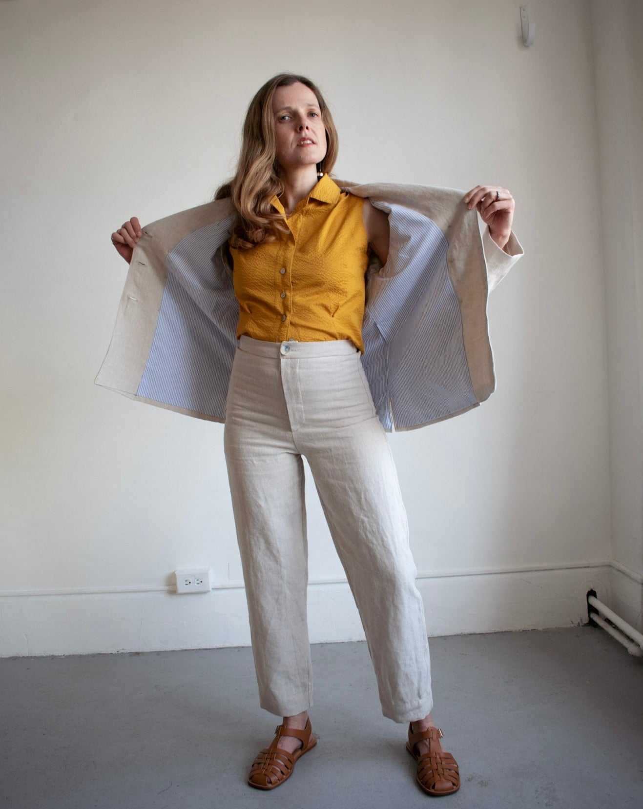 Devon's Drawer Indio Pants - Natural Linen | Garmentory