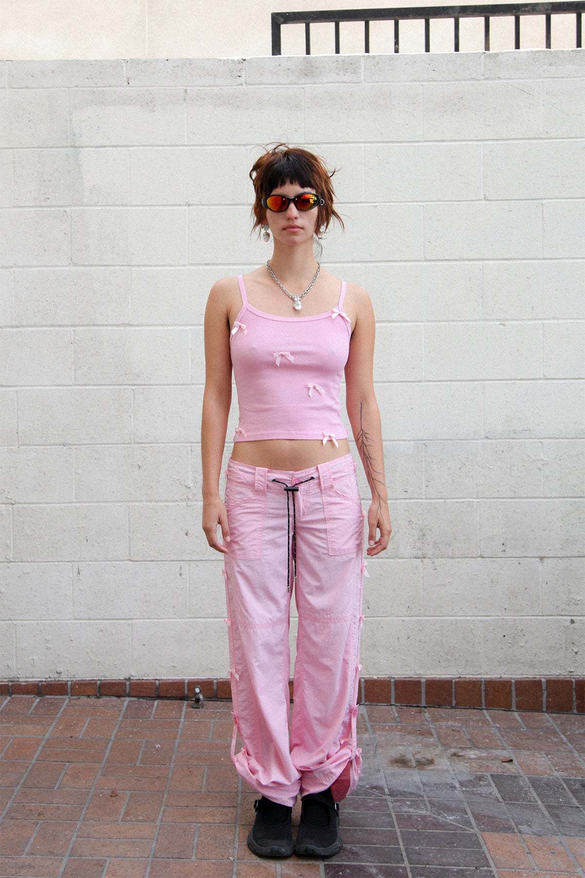 KkCo Bow Down Roll Up Pant - Ballet Pink | Garmentory
