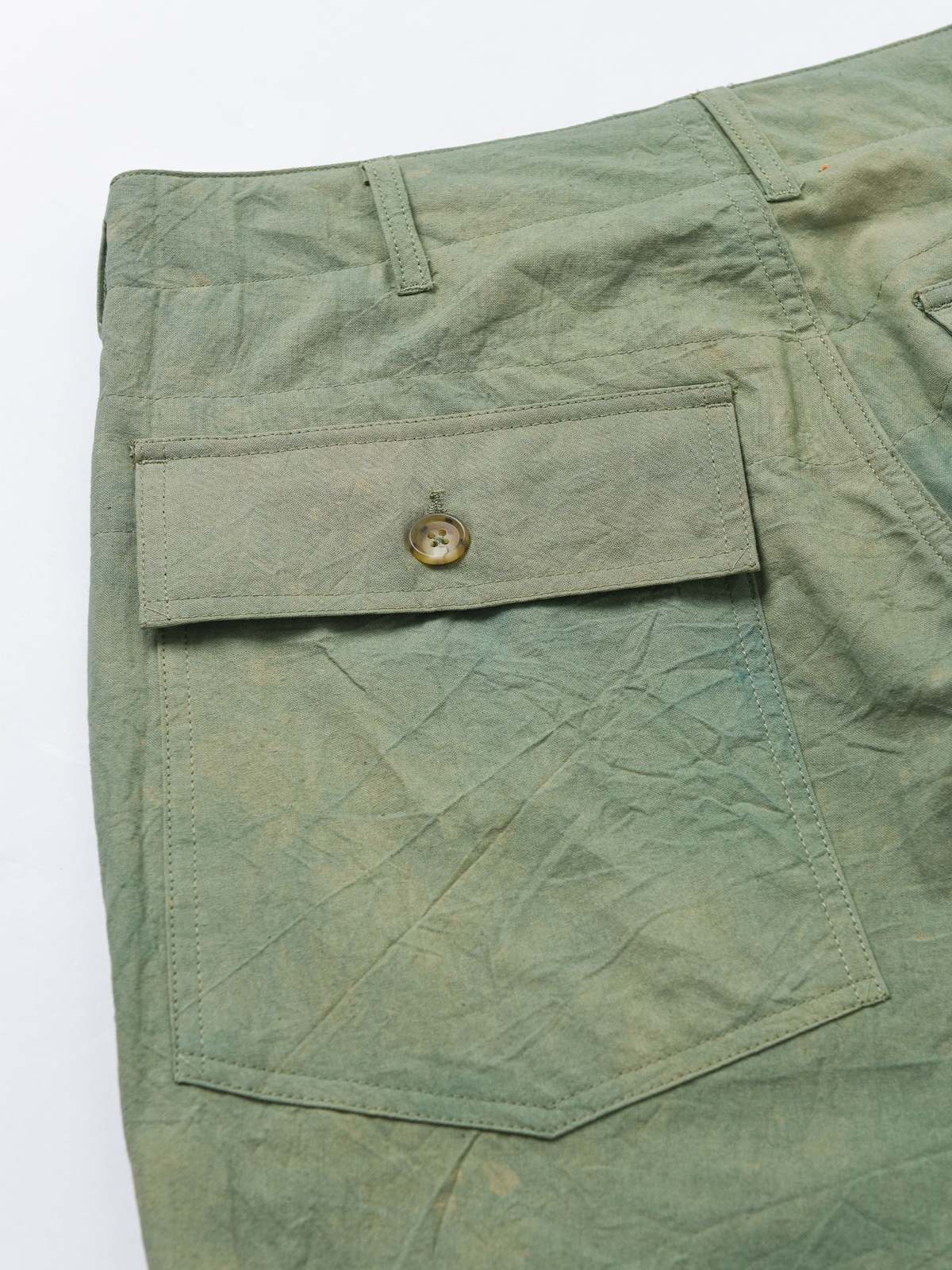 Engineered Garments Cotton Sheeting Fatigue Short A - Olive | Garmentory
