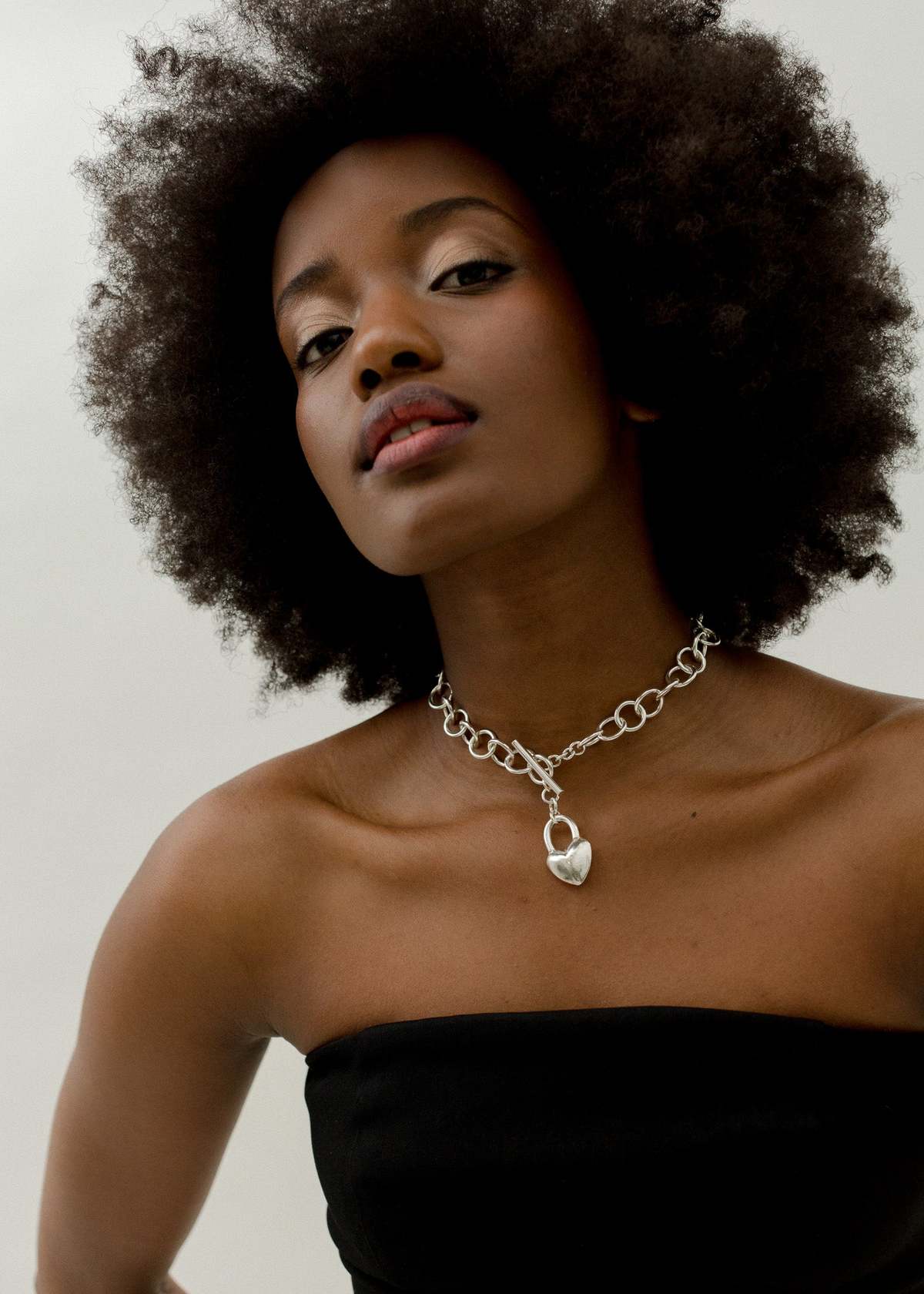 Punch Jewelry Chunky Heart Necklace | Garmentory