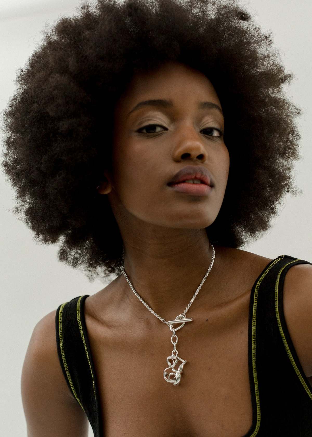 Punch Jewelry Bad Posture Necklace - Sterling Silver | Garmentory