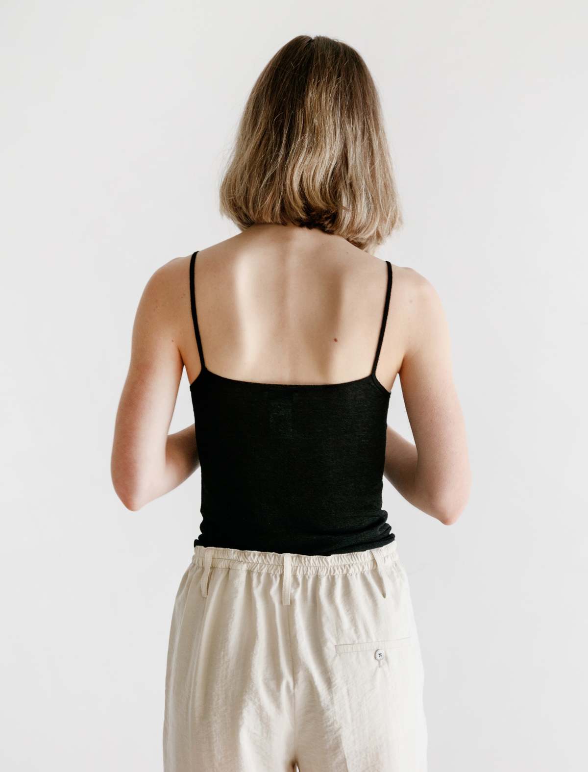 Lemaire Second Skin Tank Top - Black | Garmentory