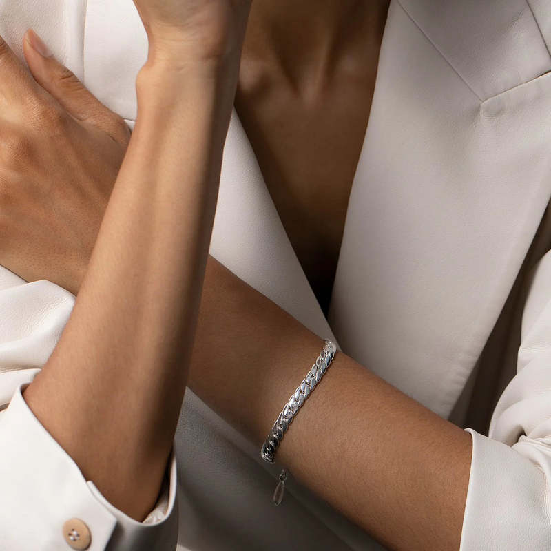 Jenny Bird Biggie Chain Bracelet - Silver | Garmentory