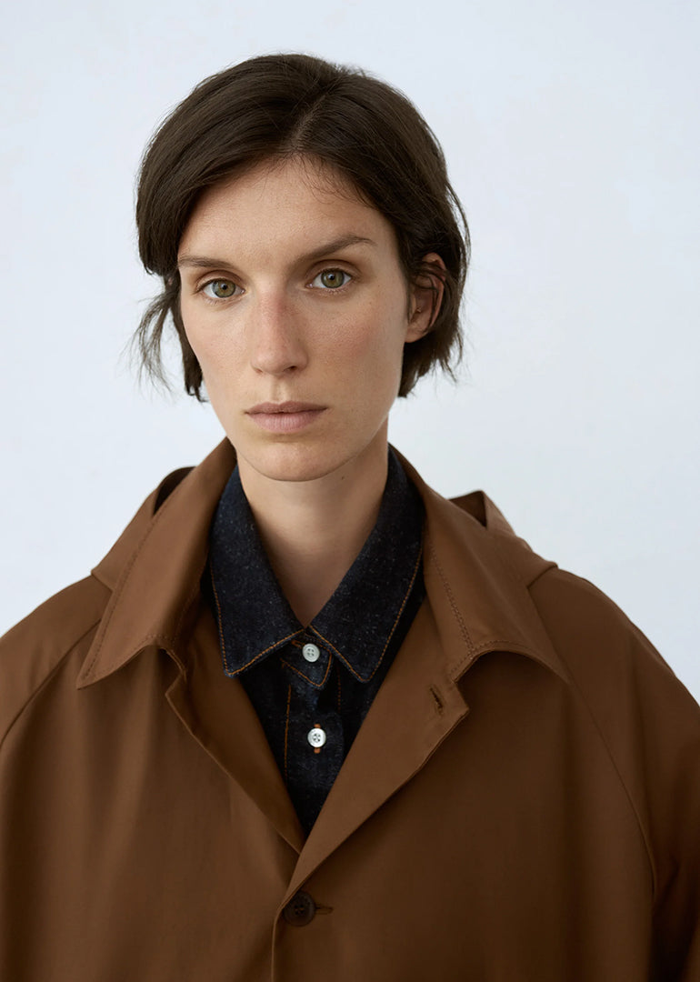 Cordera Hooded Trench - Brown | Garmentory