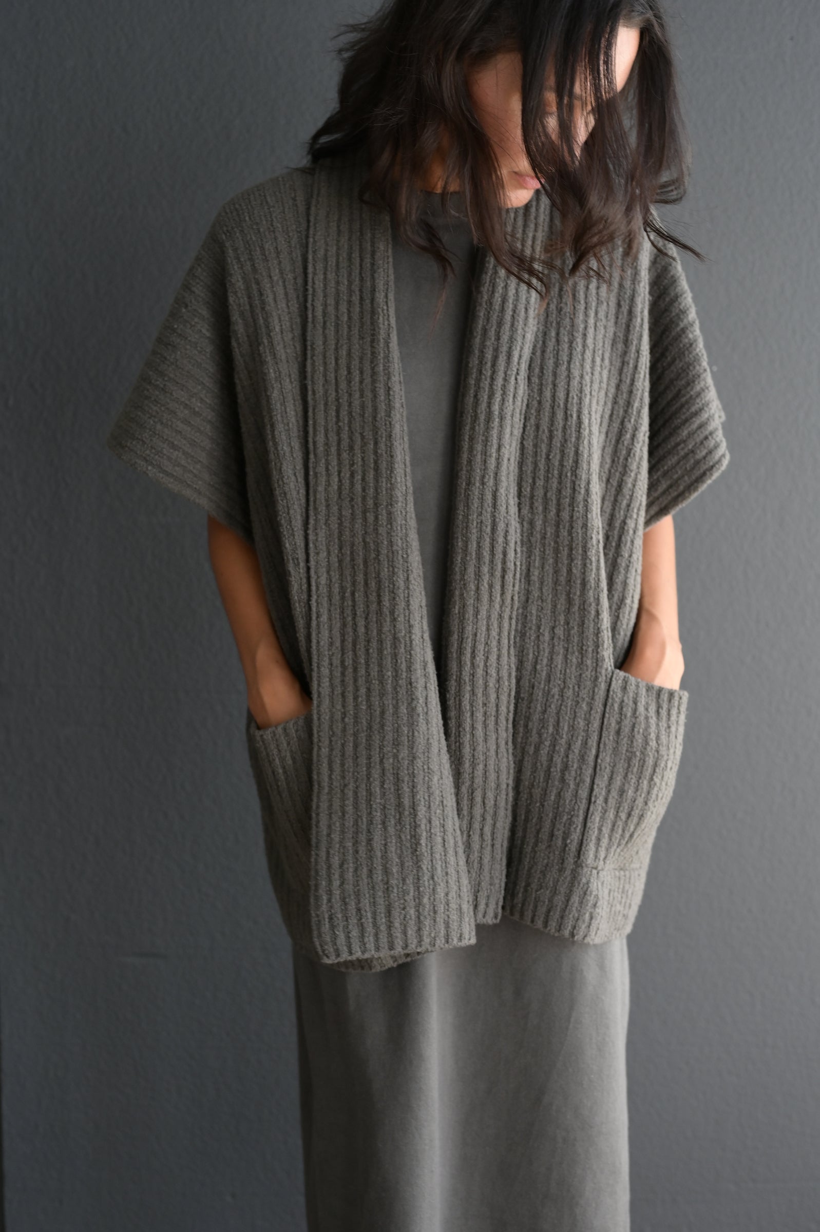 Lauren Manoogian Rib Dolman Cardigan - Lava | Garmentory